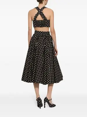 Dolce & Gabbana Polka-dot Corset Top