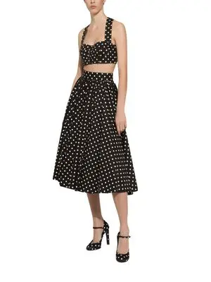 Dolce & Gabbana Polka-dot Corset Top