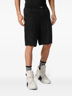 Philipp Plein Monogram-jacquard Bermuda Shorts