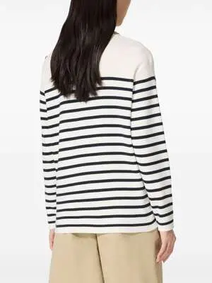 Valentino Garavani Patterned Intarsia Knit Sweater - White