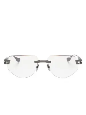 Dita Geometric-frame Glasses - Grey