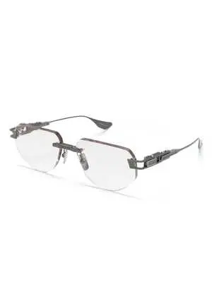 Dita Geometric-frame Glasses - Grey