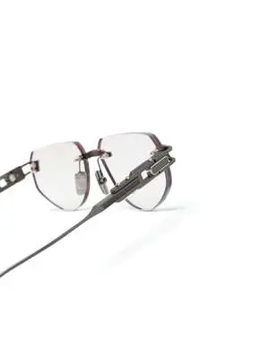 Dita Geometric-frame Glasses - Grey