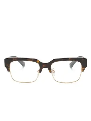 Dolce & Gabbana Tortoiseshell Square-frame Glasses - Brown