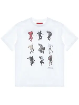 KUSIKOHC Graphic-print Cotton T-shirt - White
