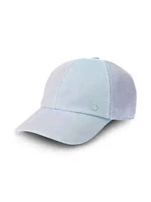 MAISON MICHEL Appliqué Logo Baseball Cap - Blue