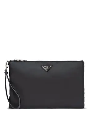 Prada Re-nylon Clutch - Black