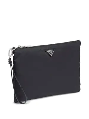 Prada Re-nylon Clutch - Black