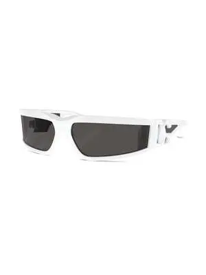 Dolce & Gabbana Logo Wraparound Sunglasses