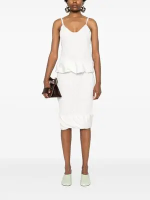 JIL SANDER Openwork Midi Skirt