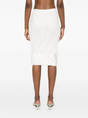 JIL SANDER Openwork Midi Skirt