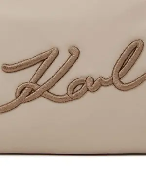 Karl Lagerfeld Embroidered Shoulder Bag