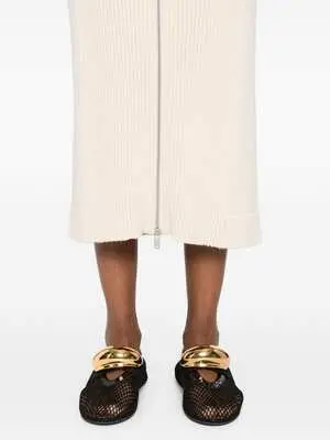 JIL SANDER Ribbed-knit Cotton Maxi Dress
