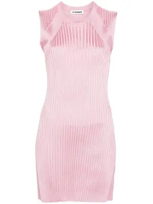 JIL SANDER Wide-ribbed Sleeveless Tunic
