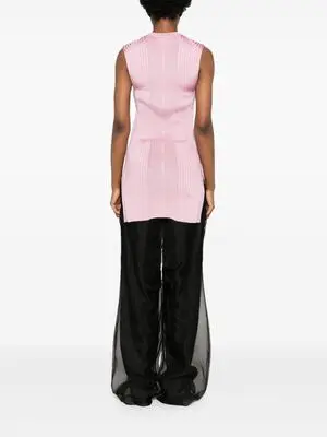 JIL SANDER Wide-ribbed Sleeveless Tunic