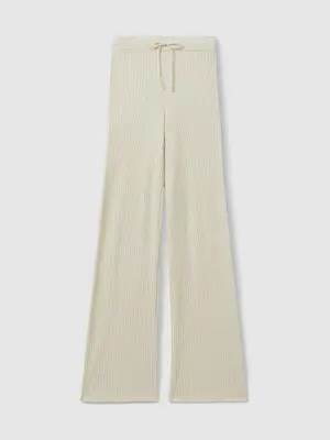 Good American Ribbed Terry Lounge Trousers