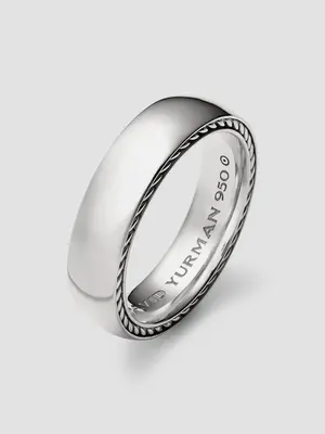 David Yurman Streamline Band Ring In Platinum, 6mm