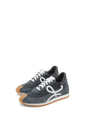 Loewe Luxury Flow Runner In Nylon And Brushed Suede
