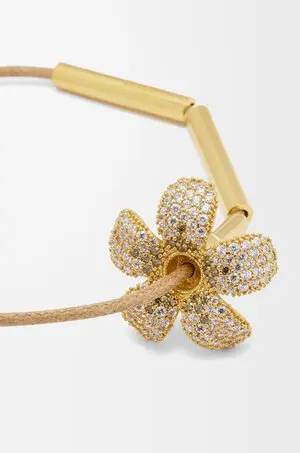 Loewe Flor Necklace - White/gold