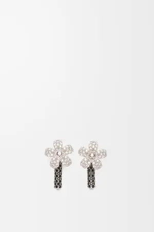 Loewe Flor Stud Earrings - Silver/transparent