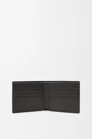 Loewe Bifold Wallet In Textured Classic Leather Skin - Dark Grey