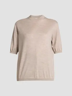 Bottega Veneta Short-sleeve Cashmere Sweater