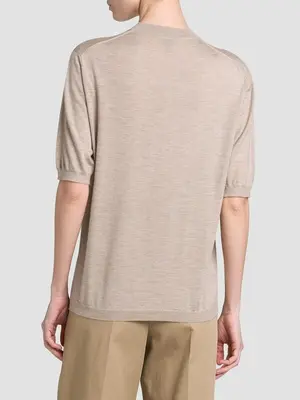 Bottega Veneta Short-sleeve Cashmere Sweater