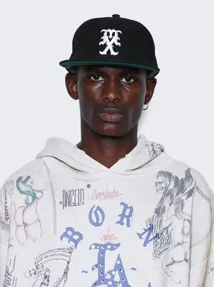 Saint Michael X New Era Retro 9fifty Mx Logo Cap - Black