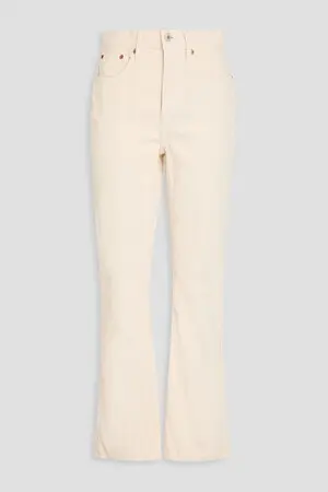 RE/DONE 70s Cotton-corduroy Bootcut Pants - Ivory