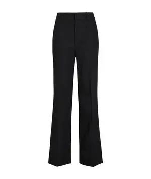 FRAME Twill Straight-leg Trousers