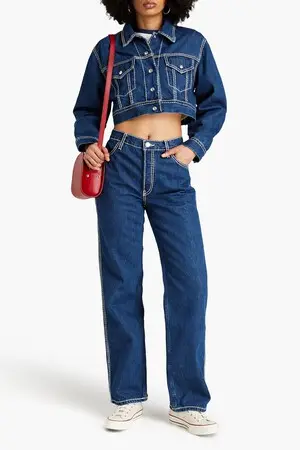 RE/DONE High-rise Straight-leg Jeans