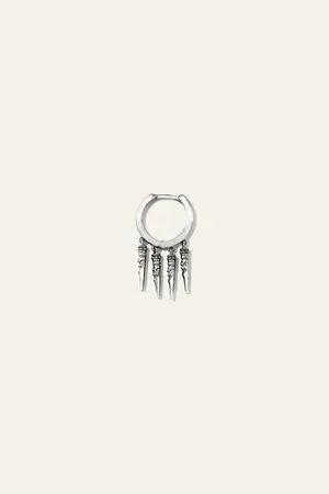 Ba&sh Okinawa Pendant Hoop Earring - Gray