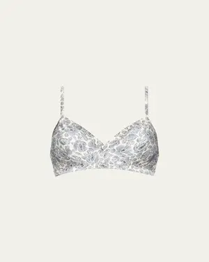 ERES Cueillette Floral-print Triangle Bralette