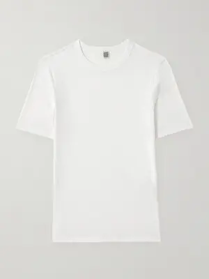 TOTEME Ribbed Stretch-cotton Jersey T-shirt