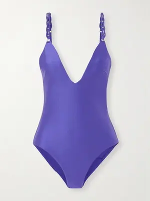 Zimmermann Embellished Swimsuit - Blue