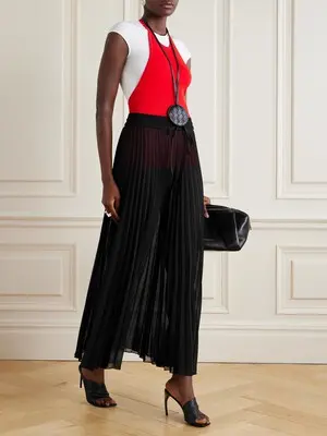 PETER DO Pleated Chiffon Maxi Skirt