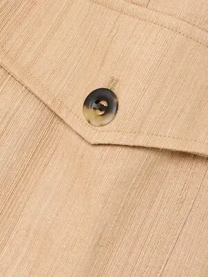 Loro Piana Pleated Textured-silk Cargo Shorts