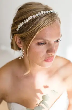 Brides & Hairpins Parthena Crystal & Imitation Pearl Crown