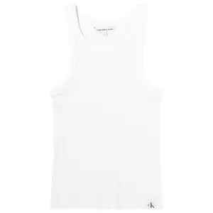 Calvin Klein Variegated Rib Woven Tab Tank