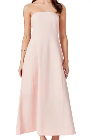 Endless Rose Strapless Linen Dress