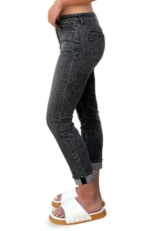 HINT OF BLU Cuffed Crop Skinny Jeans