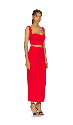 Superdown Veneda Skirt Set - Red