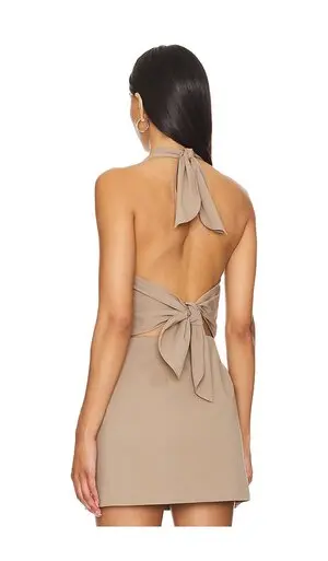 Good American Poplin Vest - Putty001