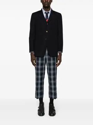 Thom Browne Single-breasted Wool Blazer - Blue