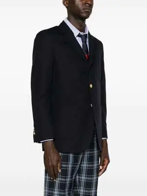 Thom Browne Single-breasted Wool Blazer - Blue