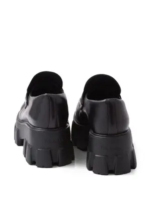 Prada Monolith Leather Loafers