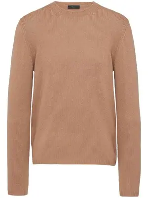 Prada Long-sleeve Cashmere Jumper - Brown