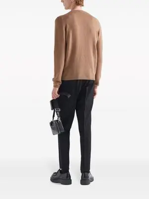 Prada Long-sleeve Cashmere Jumper - Brown