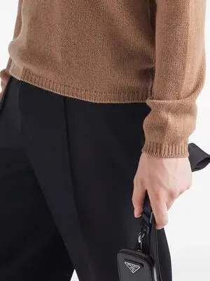 Prada Long-sleeve Cashmere Jumper - Brown