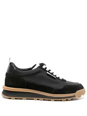 Thom Browne Alumni Suede Sneakers - Black